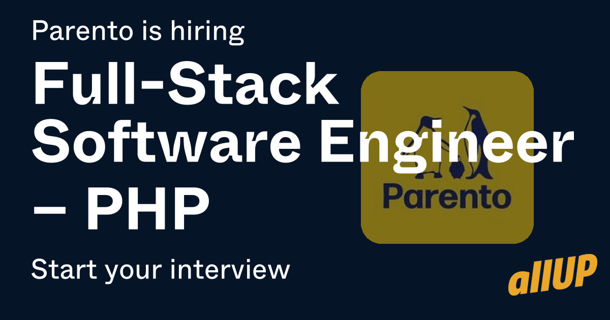 Parento - Full-Stack Software Engineer – PHP